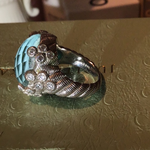 Judith Ripka | Jewelry | Judith Ripka Turquoise Doublet Diamonique Ring ...